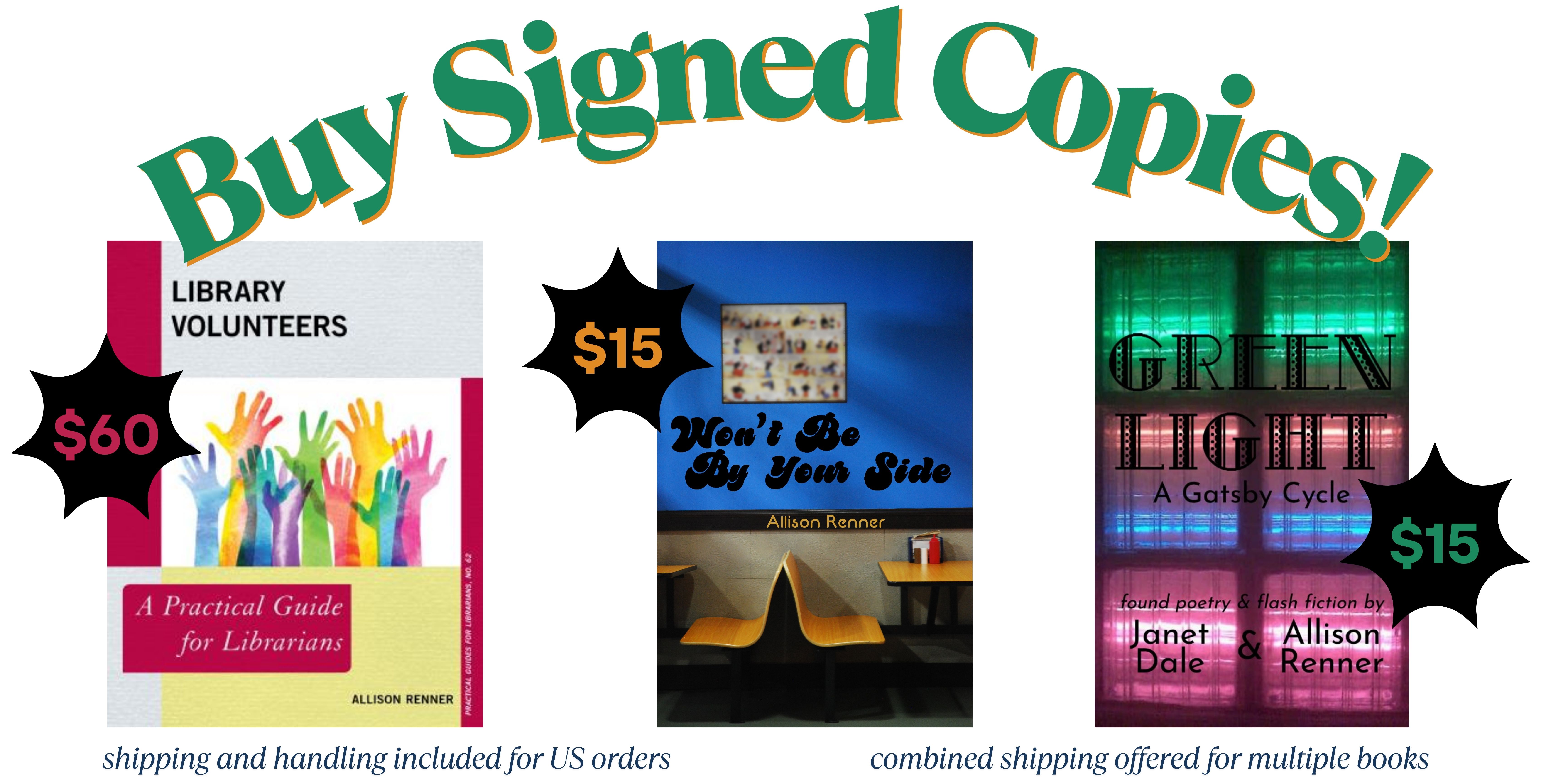 Buy Signed Books – Allison Renner Writes